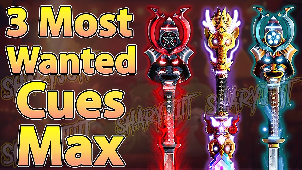 🤯 3 Most Wanted 8 Ball Pool Cues Level Max - Conqueror Cue + Twisted ...