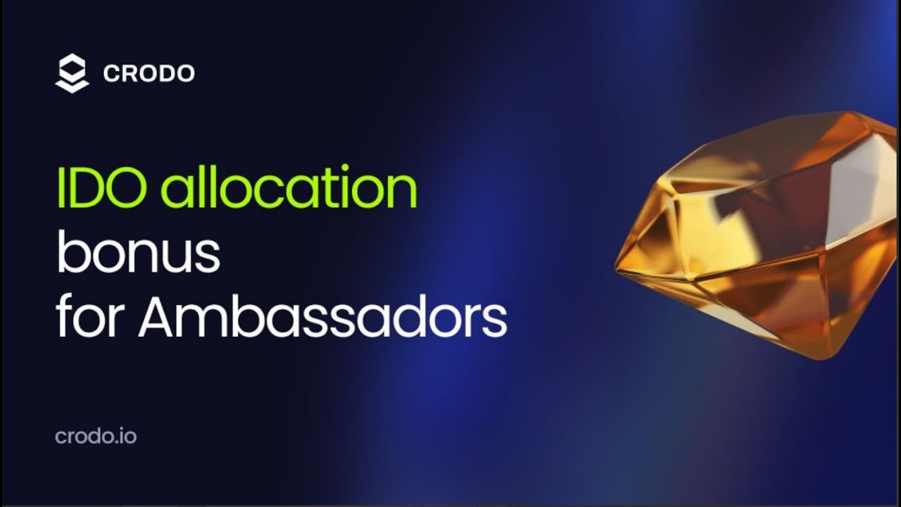 👉 Crodo.io: гарантовані IDO аллокації для амбасадорів - YouTube