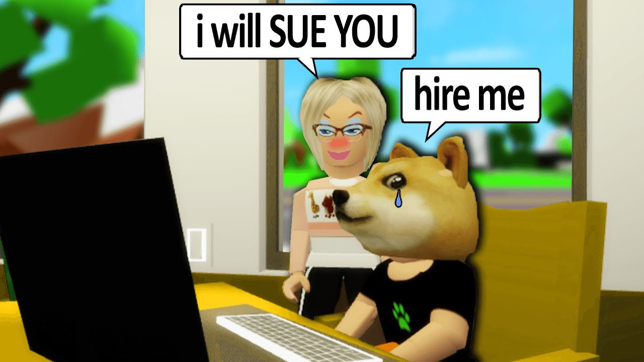 Doge Dwayne Gets A Job (ROBLOX Brookhaven🏡RP - FUNNY MOMENTS) - YouTube