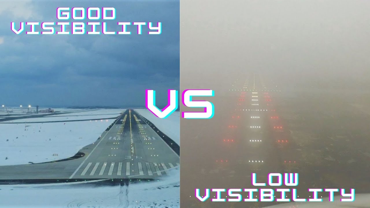 Airbus A320 Landing- Low Visibility Vs Good Visibility on The Same ...