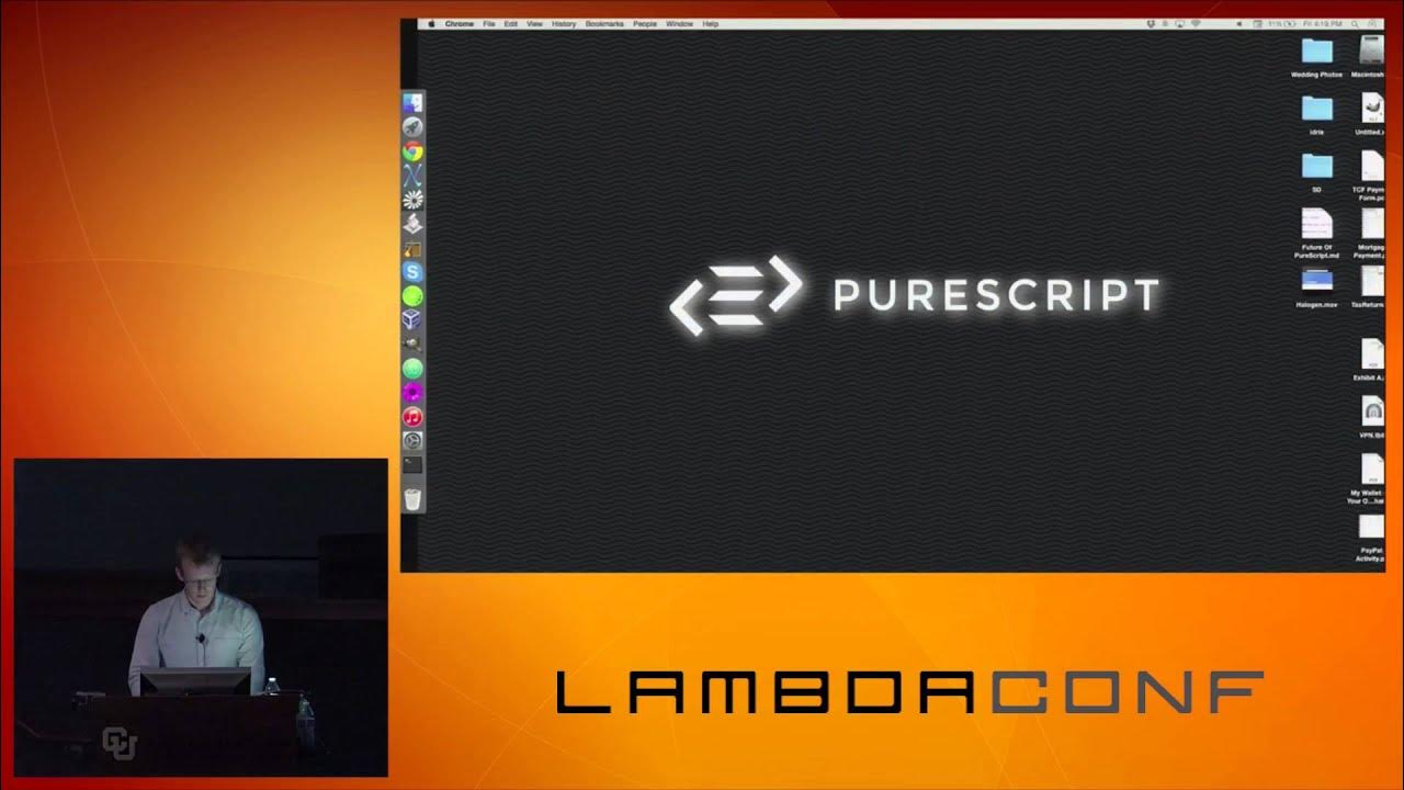 LambdaConf 2015 - Purely Functional Web Apps using React and PureScript Phil Freeman - YouTube