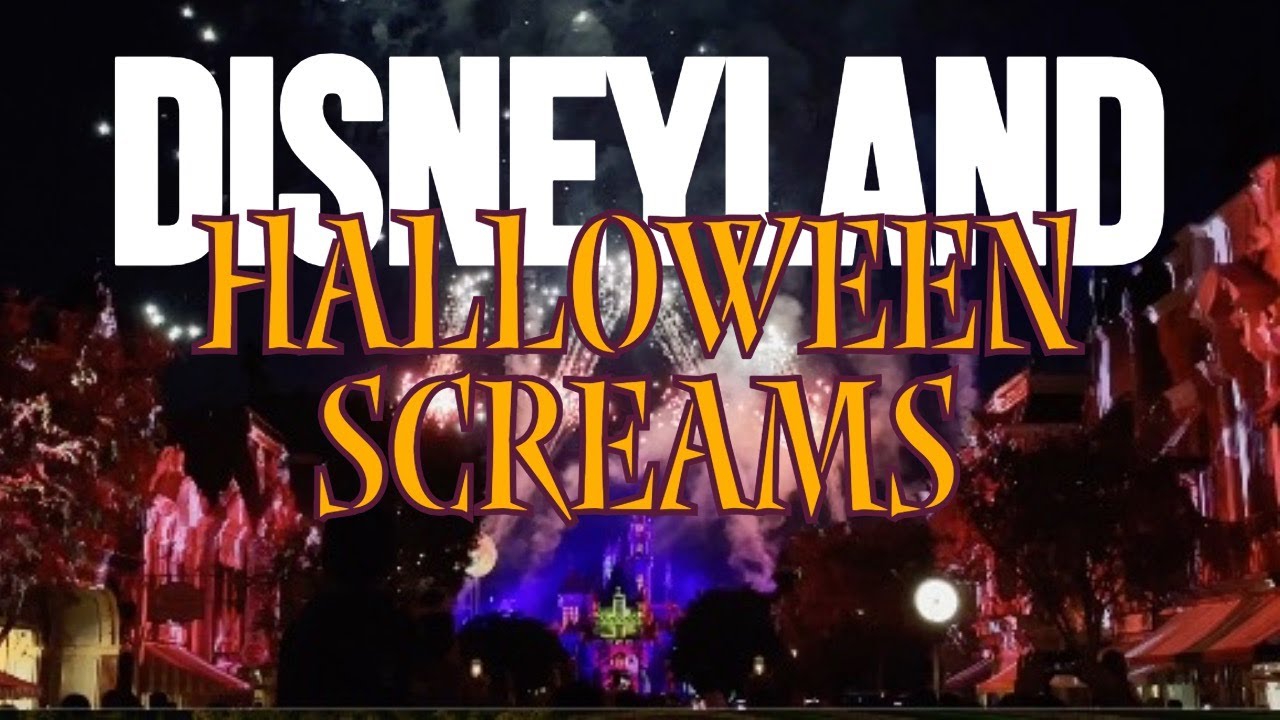 Disneyland: Halloween Screams Fireworks (Main Street) - YouTube