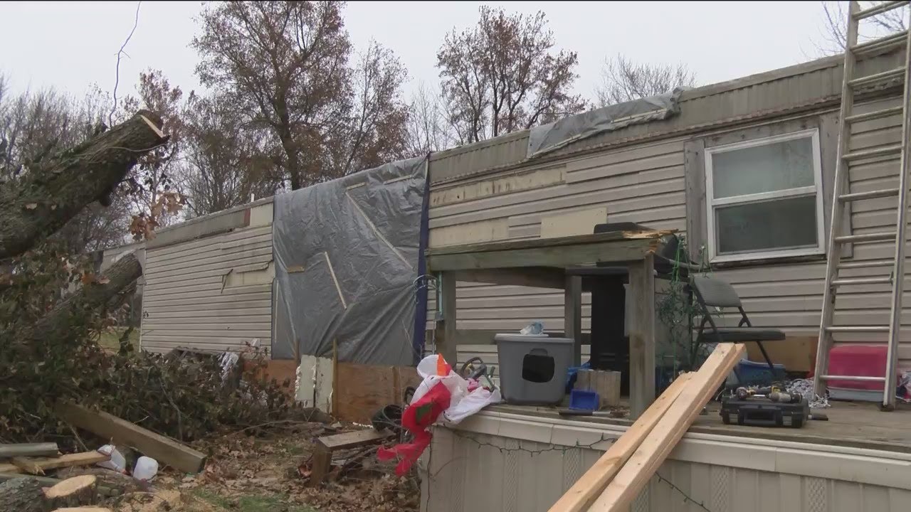 Storm Damage Close Call: Tree Falls Through Trailer House, Almost Hits ...