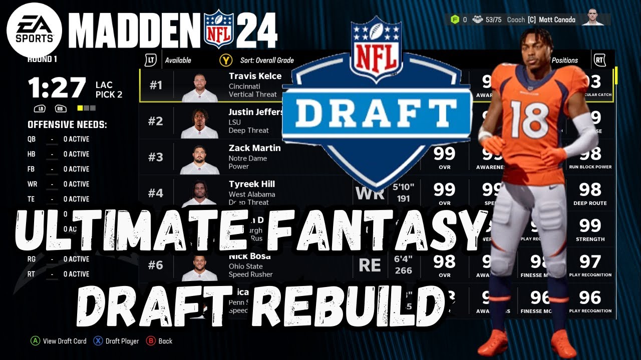THE ULTIMATE MADDEN 24 FANTASY DRAFT REBUILD - YouTube