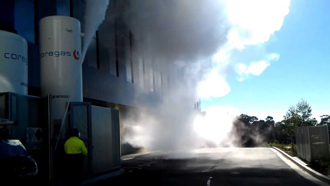 Liquid Nitrogen Spray - YouTube