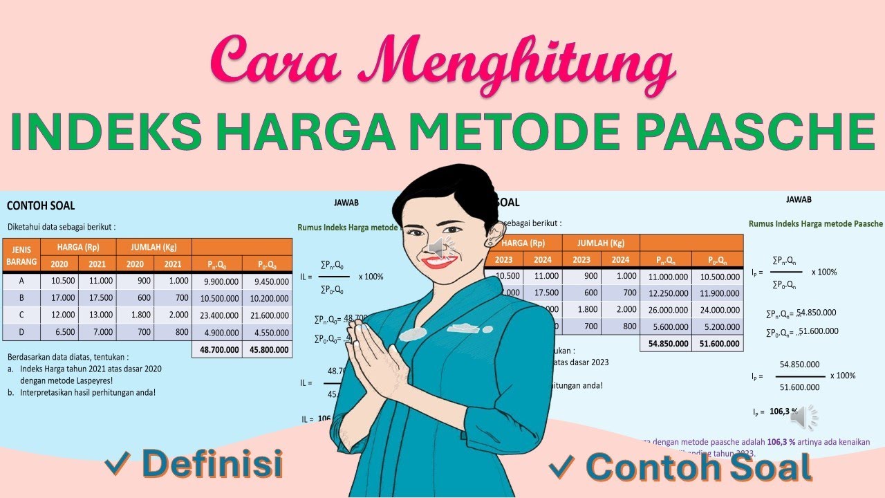 INDEKS HARGA METODE PAASCHE - YouTube