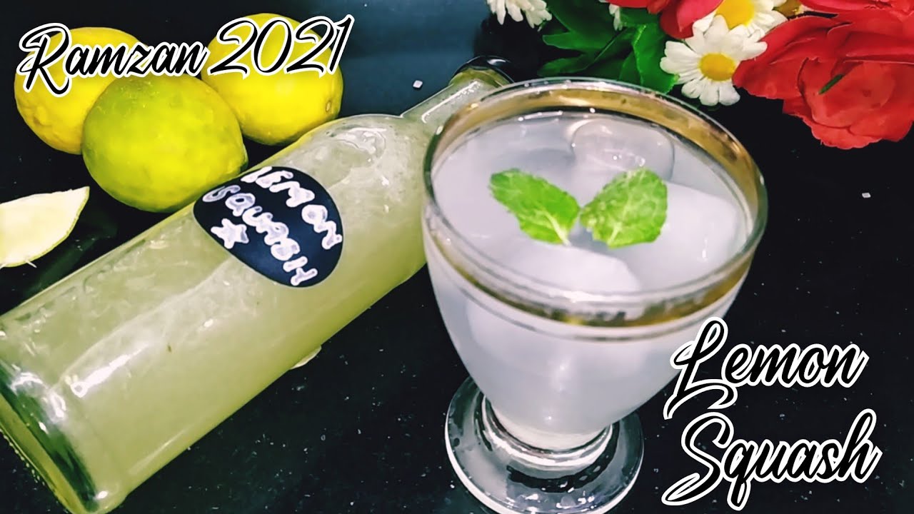 Easy Homemade Lemon Squash Recipe with Just 2 Ingredients - YouTube
