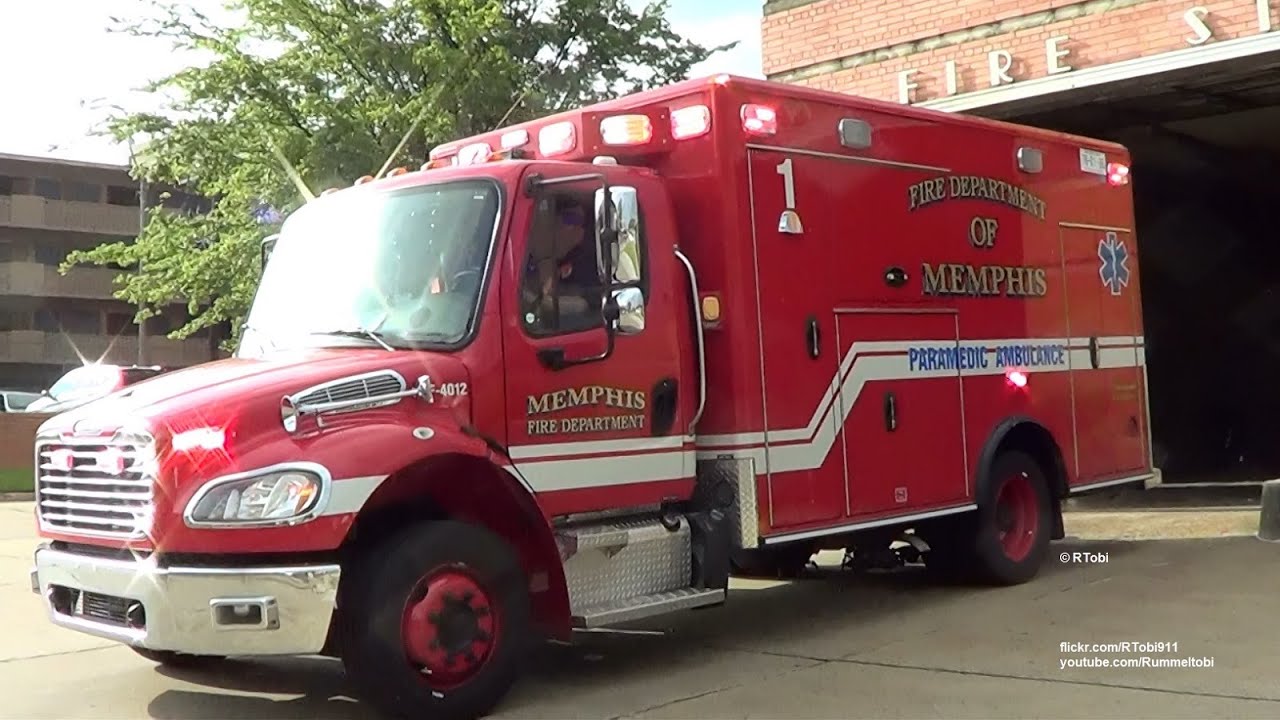 Memphis Fire Department Medic 1 responding [TN | 6/15/2017] - YouTube