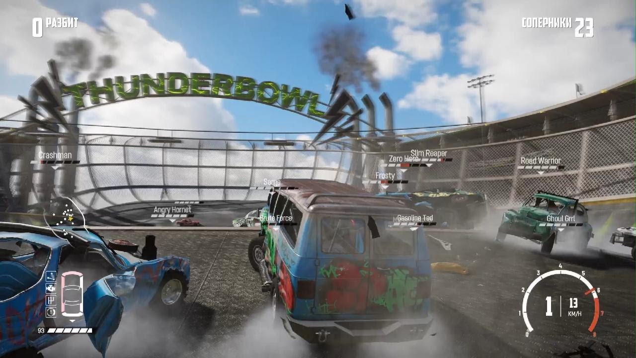 Wreckfest Mini-van Derby - YouTube