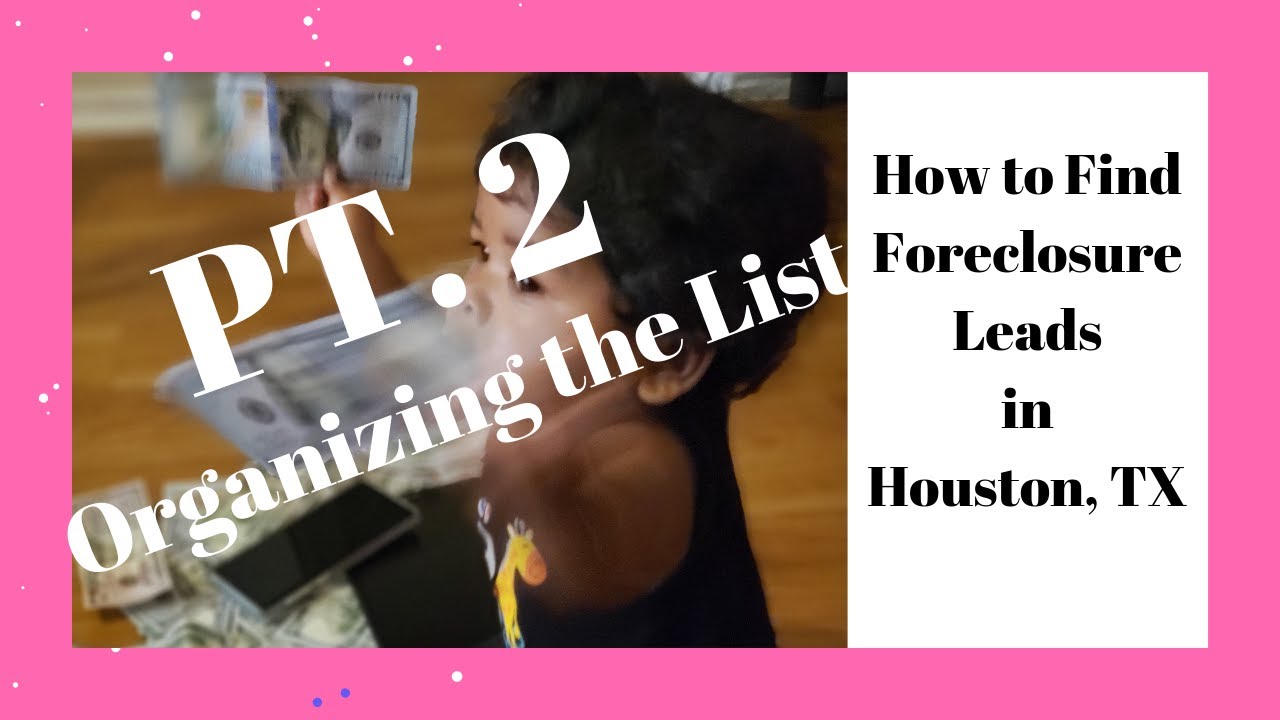 WHOLESALE REAL ESTATE: Houston Texas - How to Find Foreclosure Leads PT ...