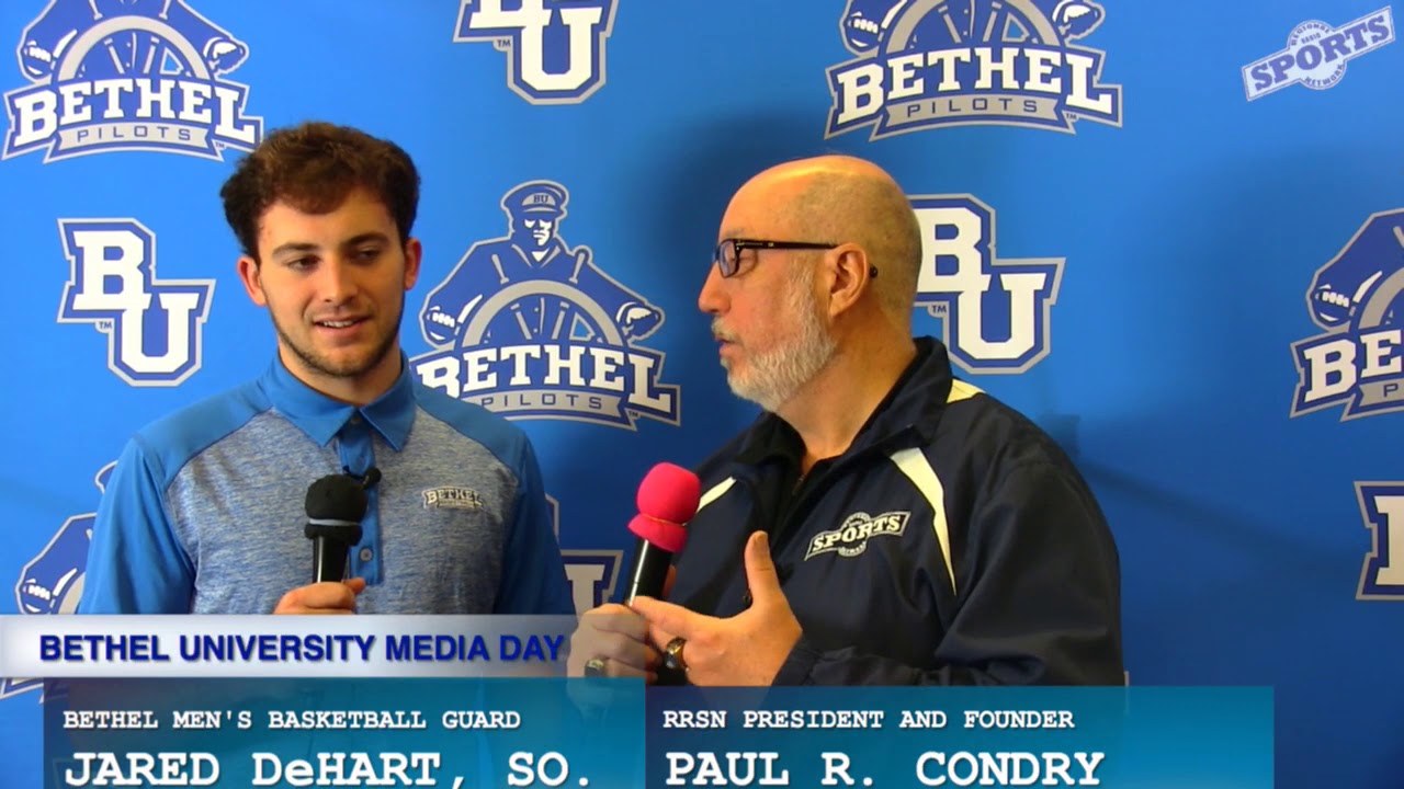 Bethel Pilots men's basketball player Jared DeHart interview - YouTube
