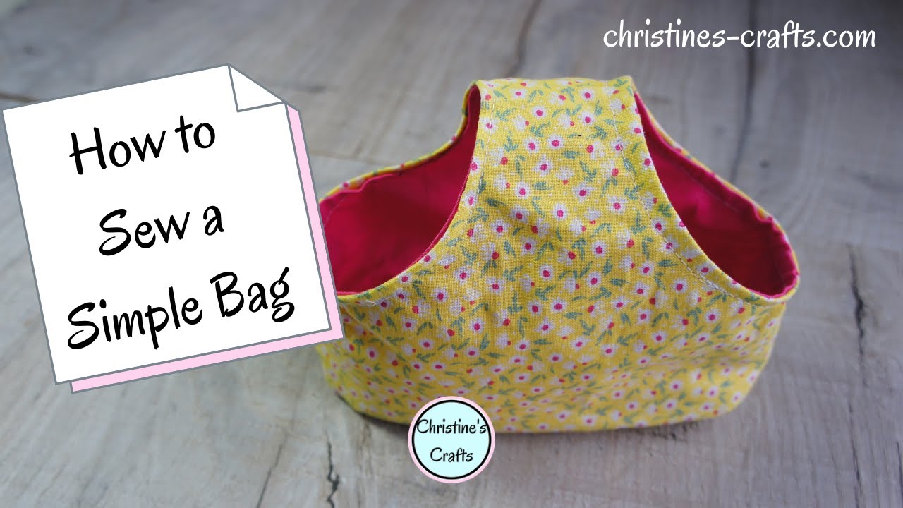 DIY FABRIC GIFT BAG TUTORIAL - Scale it up for a craft or shopping bag ...