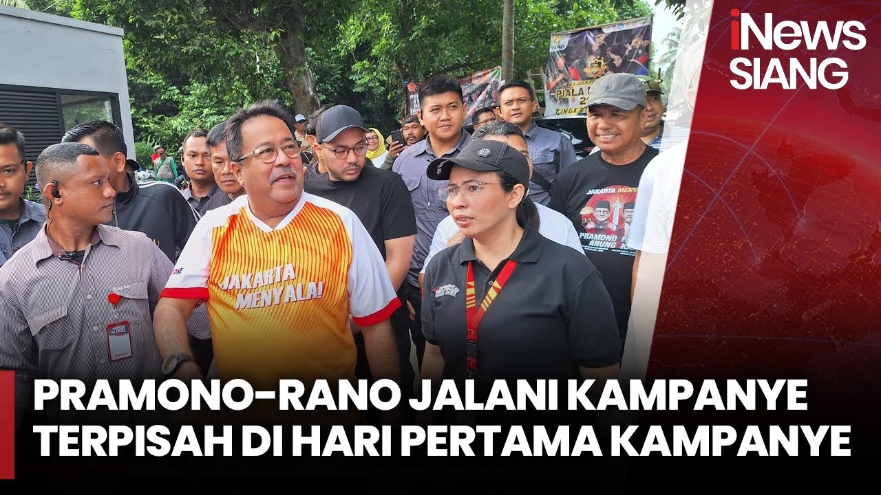 Cawagub DKI Rano Karno Memulai Kampanye di Waduk Cipedak, Jagakarsa - iNews Siang 25/09 - YouTube