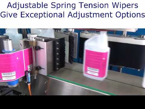 Labeling Machine - Our Modular Spring Loaded Wiper Assembly - YouTube