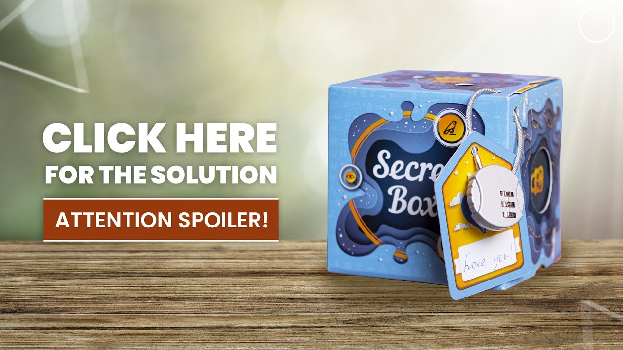 How to assemble a Secret Box by Escape Welt - YouTube