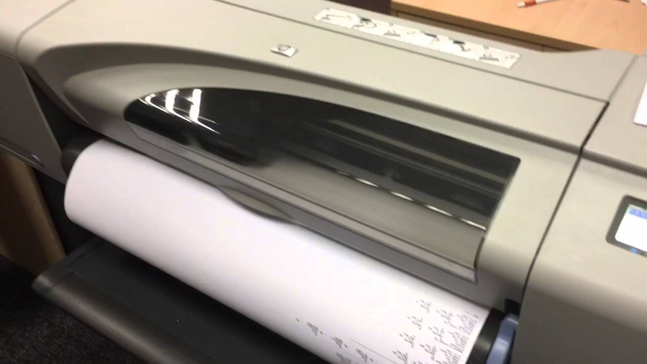HP DesignJet 500/800 Plotter Carriage Belt Replacement - YouTube