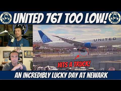 United 767 Strikes Pole and Truck on Approach — Lands Safely