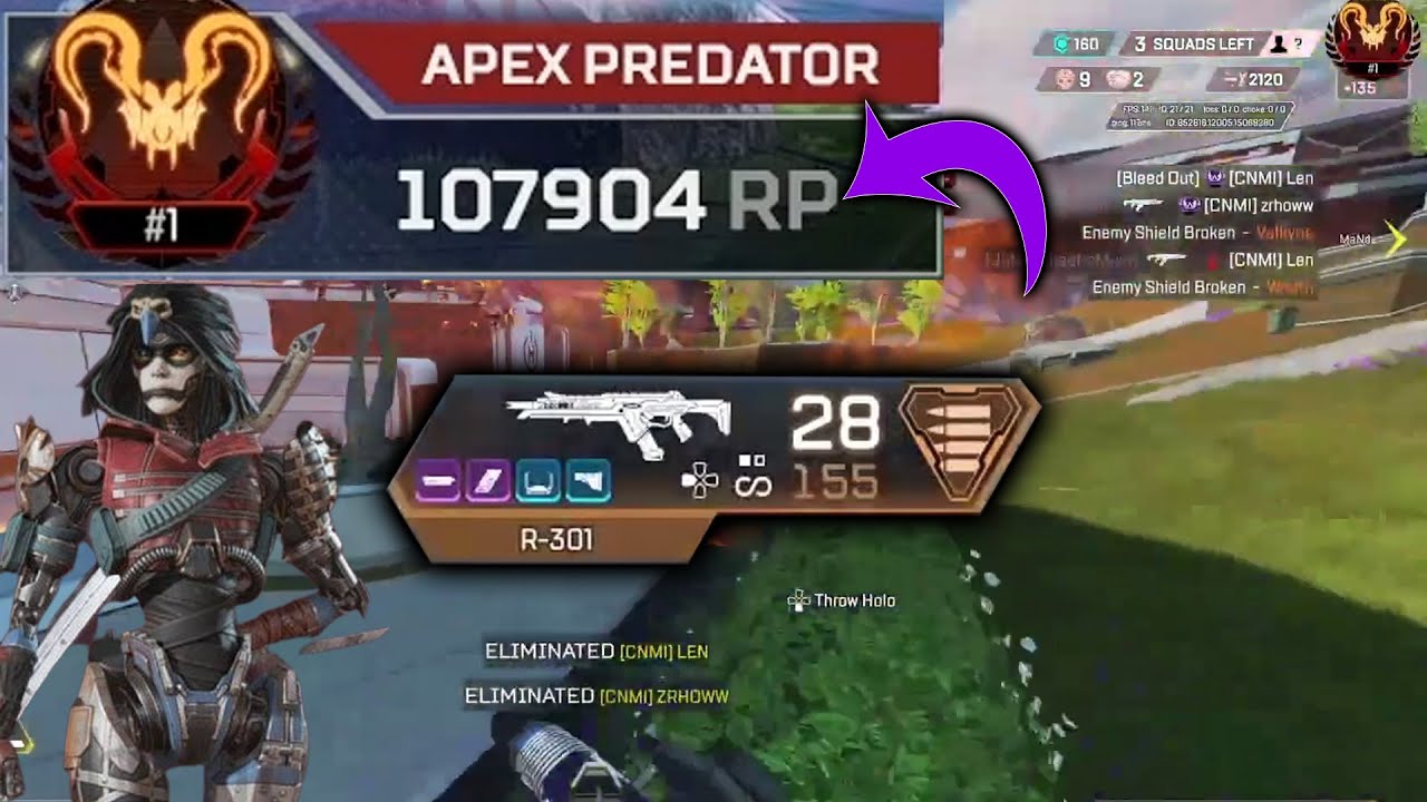 The #1 Apex Predator hit 108K RP & shows why the R301 is insane in ...