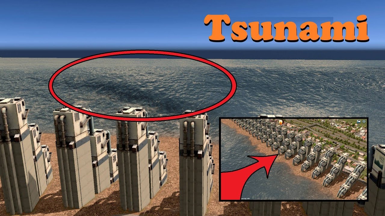 Can water pumps stop a tsunami?! [Challenge] - YouTube