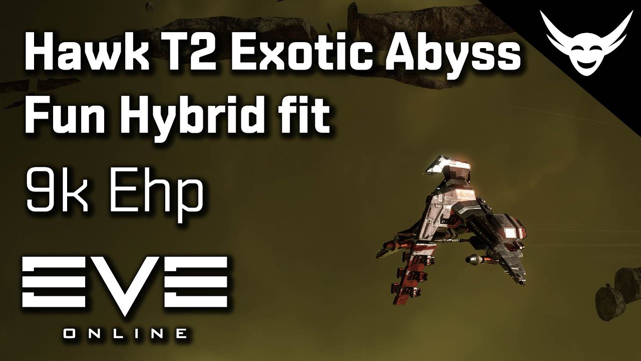 EVE Online - Hawk T2 Exotic Fun fit - YouTube