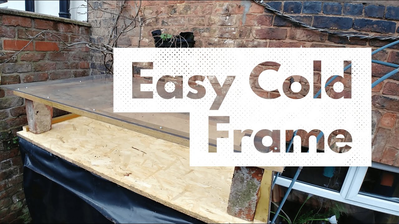 How to make an easy cold frame from recycled materials - YouTube