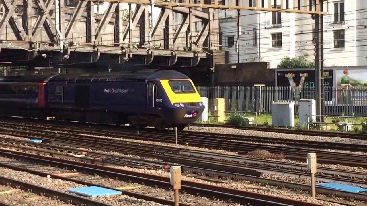First Great Western HST Power Cars 43010+43156 Royle Oak From London ...