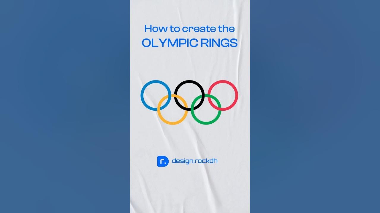 How to create the olympic rings #illustrator #illustratortutorial # ...