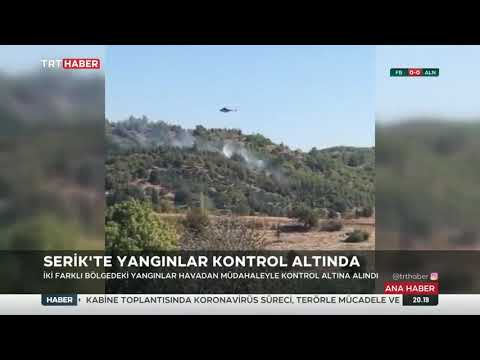 Antalya Serik'te Yangınlar Kontrol Altında 24.10.2021 TURKEY