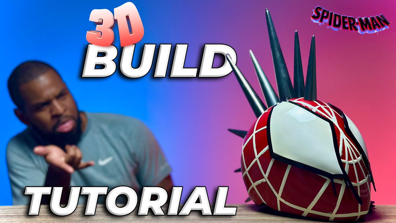 3D Printed Spider Punk Helmet, FULL Build Tutorial. Across the Spiderverse!!! - YouTube