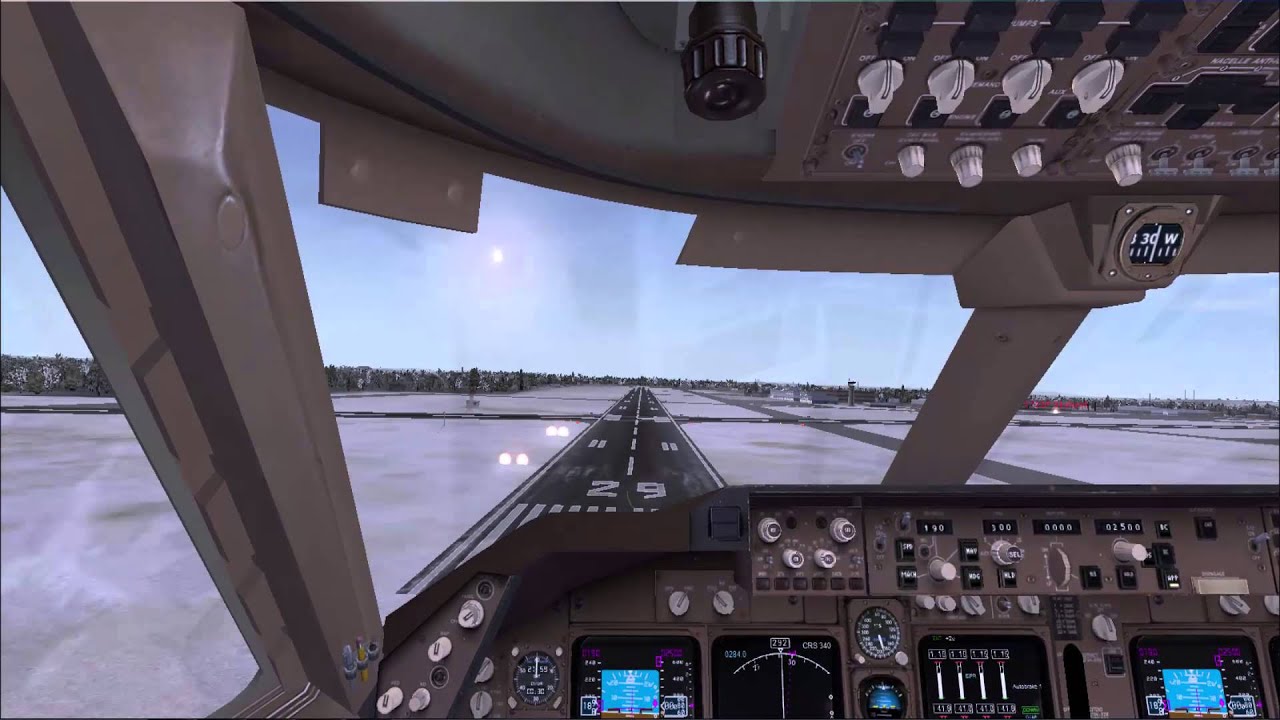 FSX: Multiplayer ATC Approach into Portland with Boeing 747-400 - YouTube