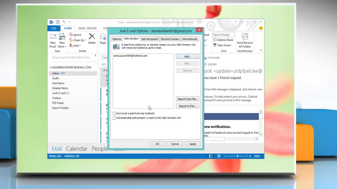 How To Configure Junk E mail Settings In Microsoft Outlook 2013 On A how-to-configure-junk-e-mail-settings-in-microsoft-outlook-2013-on-a