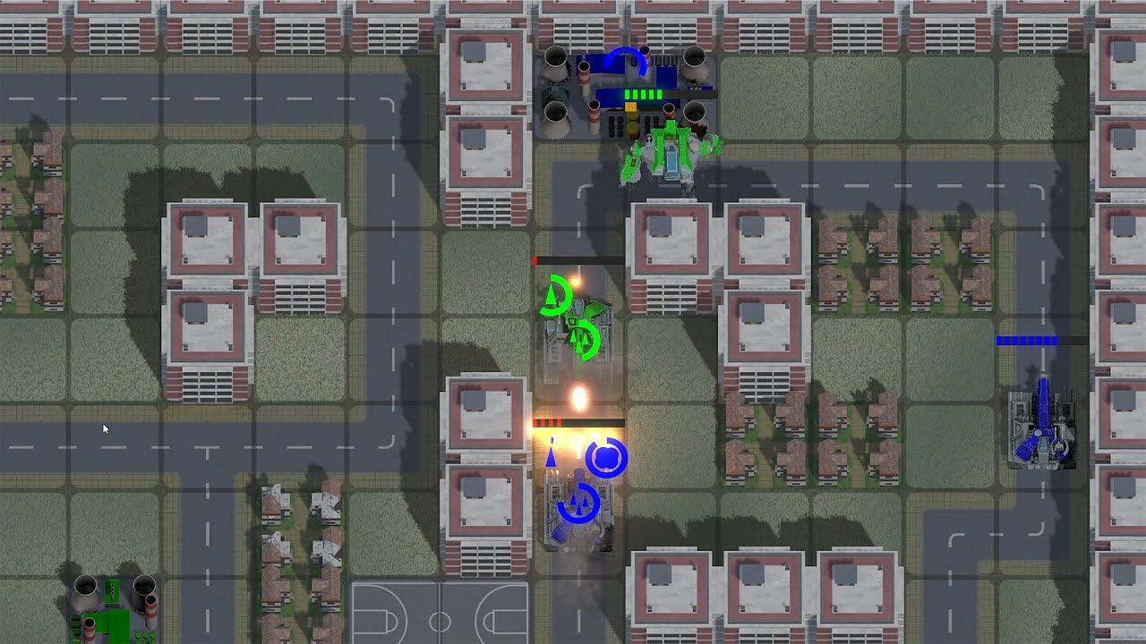 Top-down armored combat game - Armored Wolves - early alpha teaser - YouTube