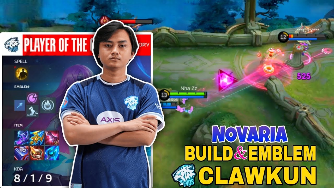 THANKS YOU EVOS GLORY - CLAWKUN FOR NOVARIA BUILD & EMBLEM IN MPL ID ...