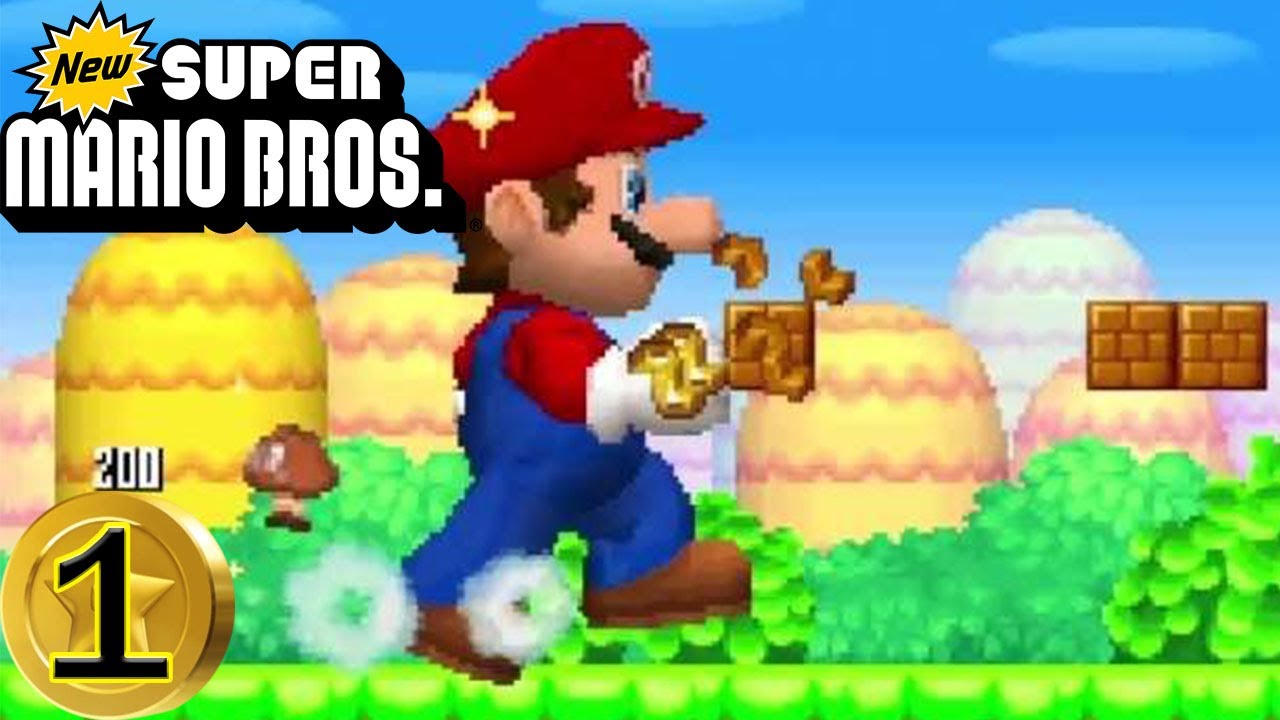 New Super Mario Bros Ds 1 Mein Erstes 2d Mario Youtube
