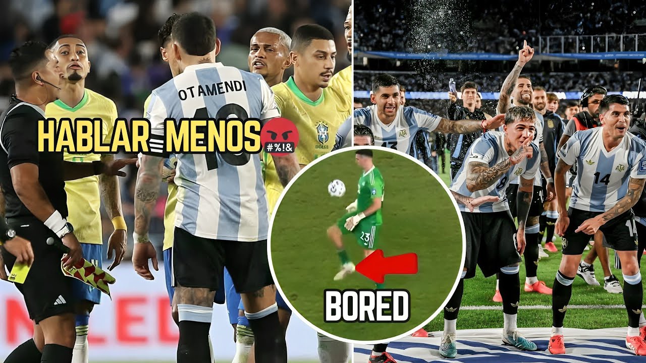 Emi Martinez gets bored | Argentina Vs Brazil World Cup Qualifiers ...