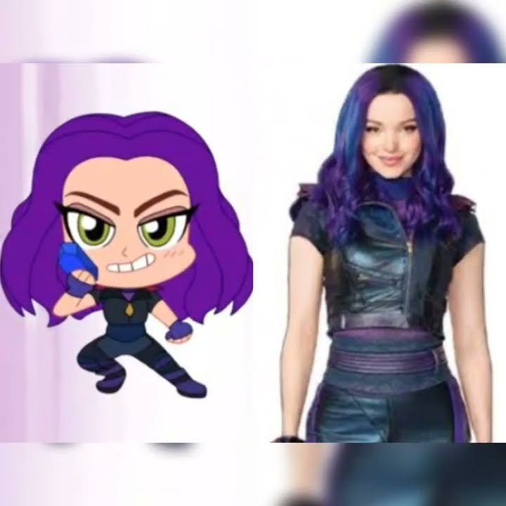 #descendants#mal#chibi#disney #inspiration#cartoon#roupas #evolution# ...