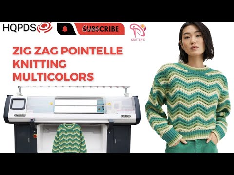 Drop Lace knitting/ Zig zag knitting / Lacen Hqpds knit pattern/ - YouTube