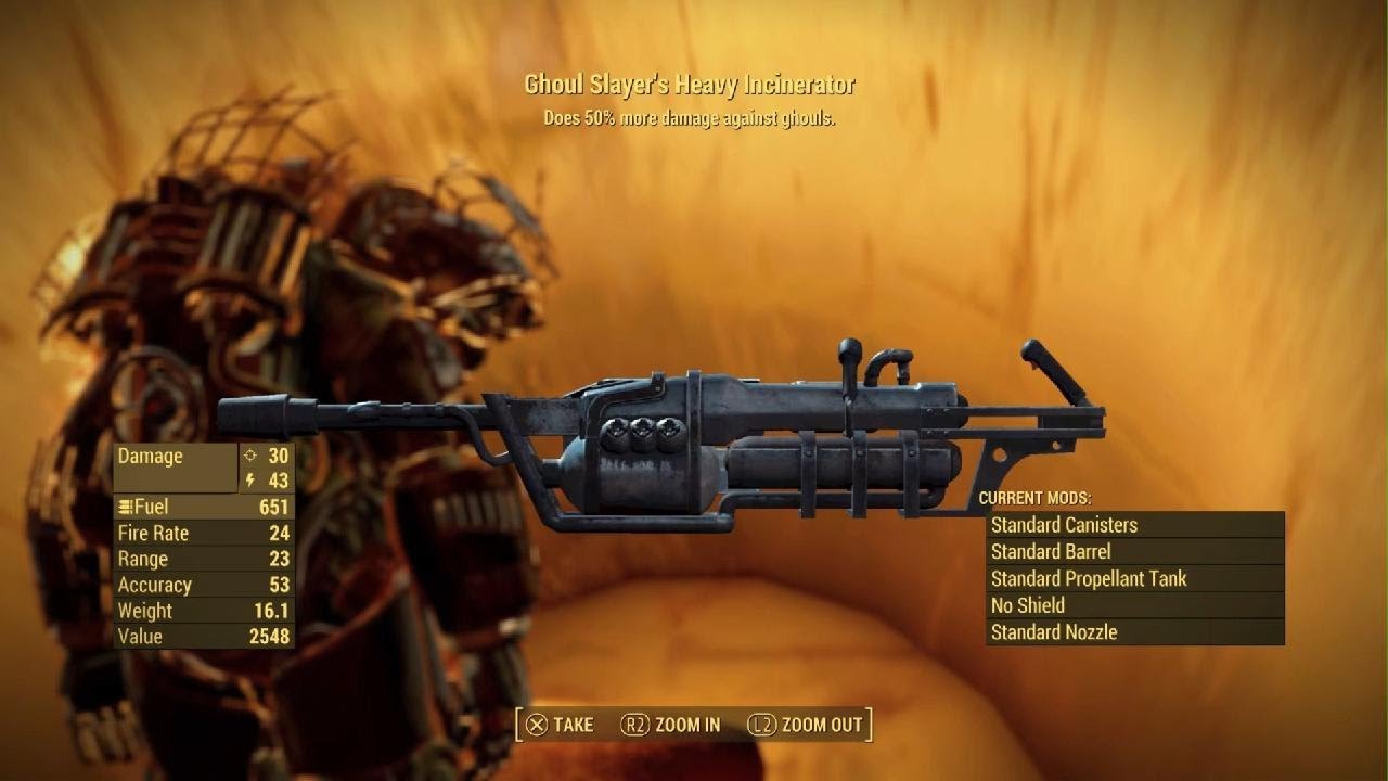 Fallout 4 PS5 Craft the mod & retrieve the Heavy Incinerator - Crucible ...