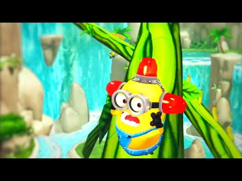 [4K] BEE-DO MINION ALMOST FALLS THE WATERFALL \ MINION RUSH / {Mission ...