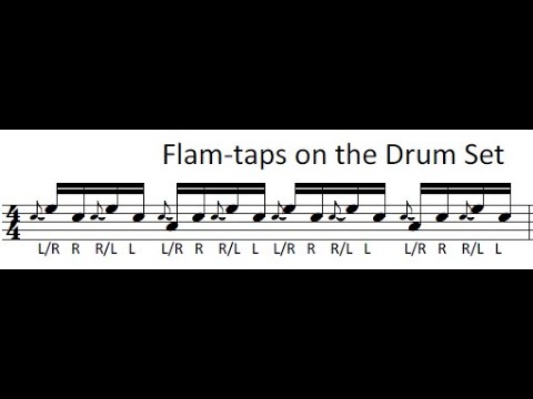 Flam taps on the Drum Set - YouTube