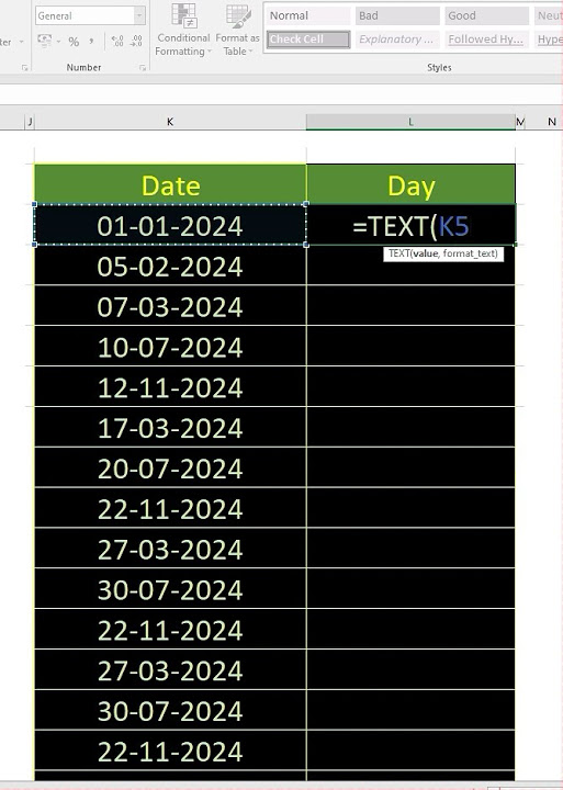 HOW TO CONVERT DATE TO DAY| EXCEL TIPS| #excel #shorts #exceltips #education #computertricks # ...