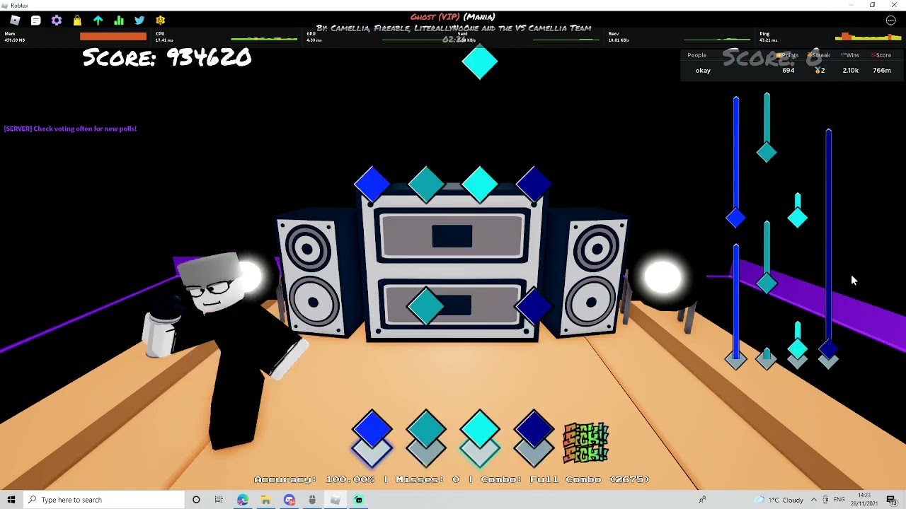GHOST VIP FIRST EVER 100% (1.79 MILLION SCORE) - YouTube