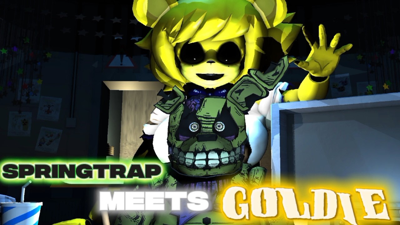 (PRISMA3D/FNIA/FNAF) SpringTrap meets Goldie - YouTube