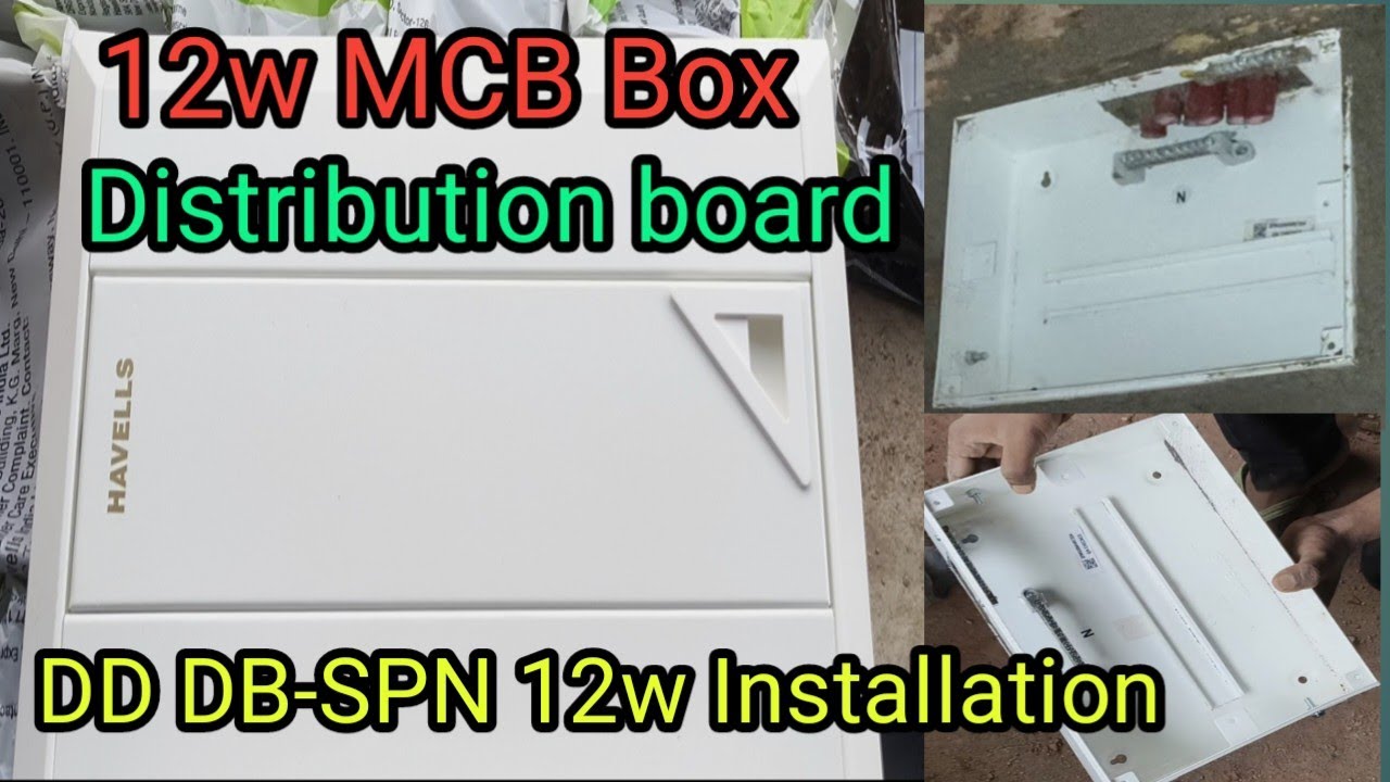 MCB box install/DD db-spn 12w/Distribution Board/Double door MCB box ...