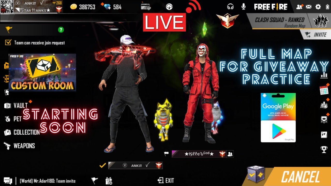 🔴 Fun Custom Playing with Subscribers 🎯 Free Fire || Buddy Gaming ...