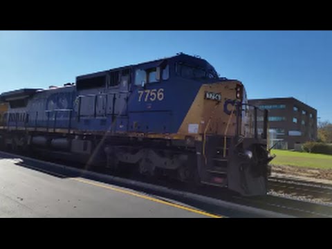 [CSX]7756 C40-8W Leads F707-05 Through Fayetteville NC With & 2ND Gen K5LA & Hornsalute - YouTube