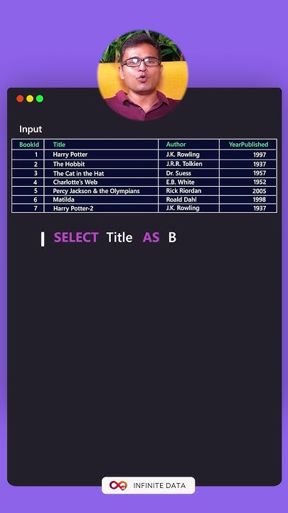 "🚀 Learn SQL AS Keyword in 1 minute📊 Follow Infinite Data for more interesting content on data ...