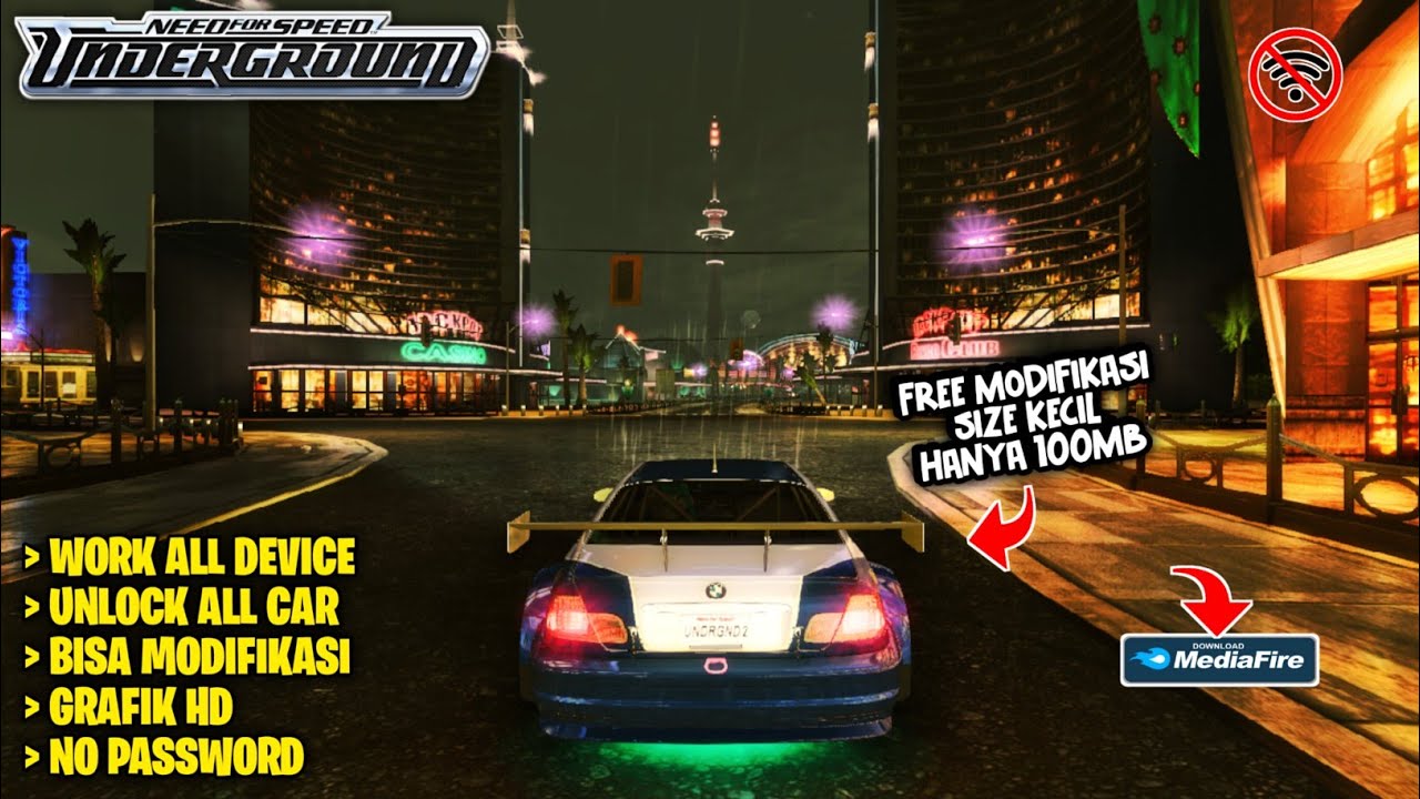 Need For speed Underground Android Offline Grafik HD Ukuran Kecil - YouTube