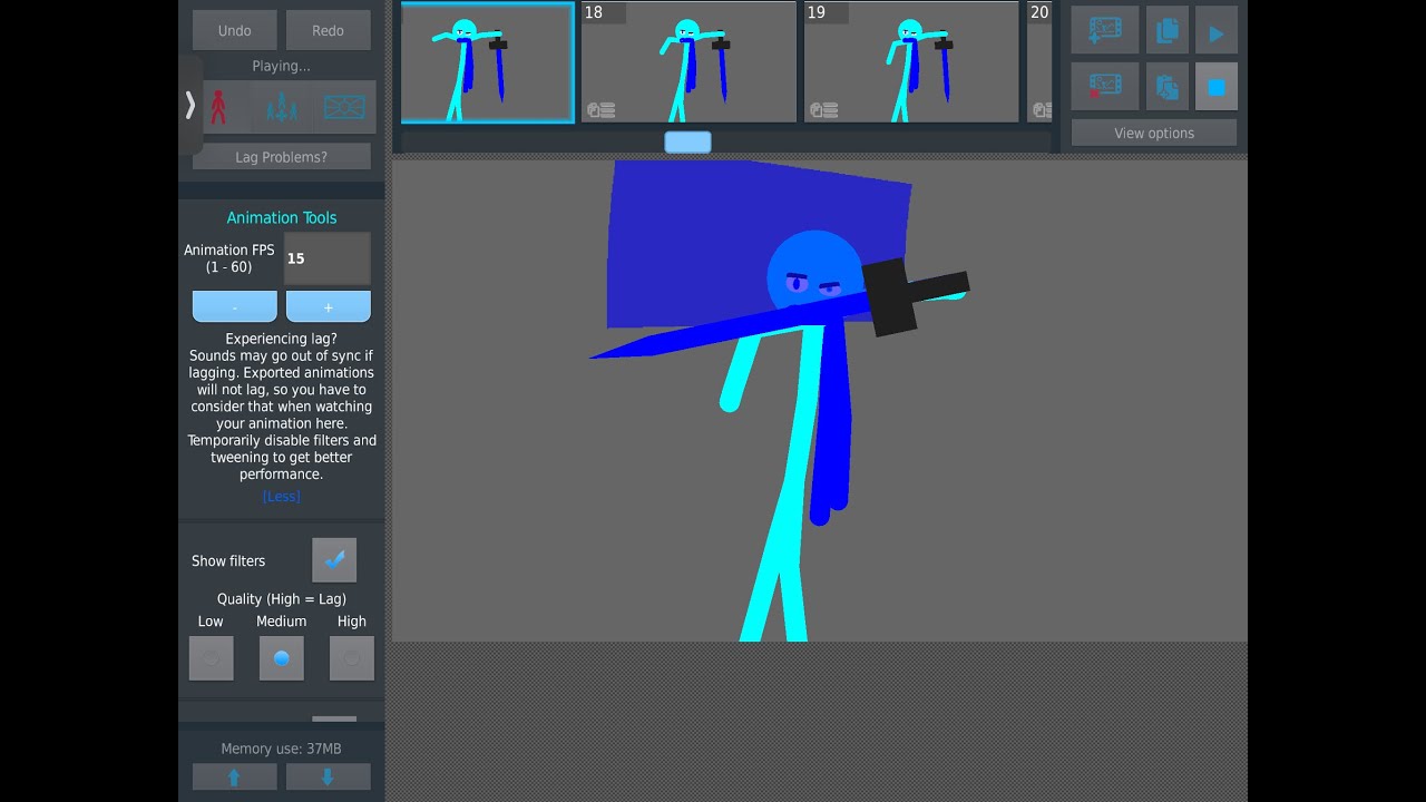 sword smear test (stick nodes pro) - YouTube