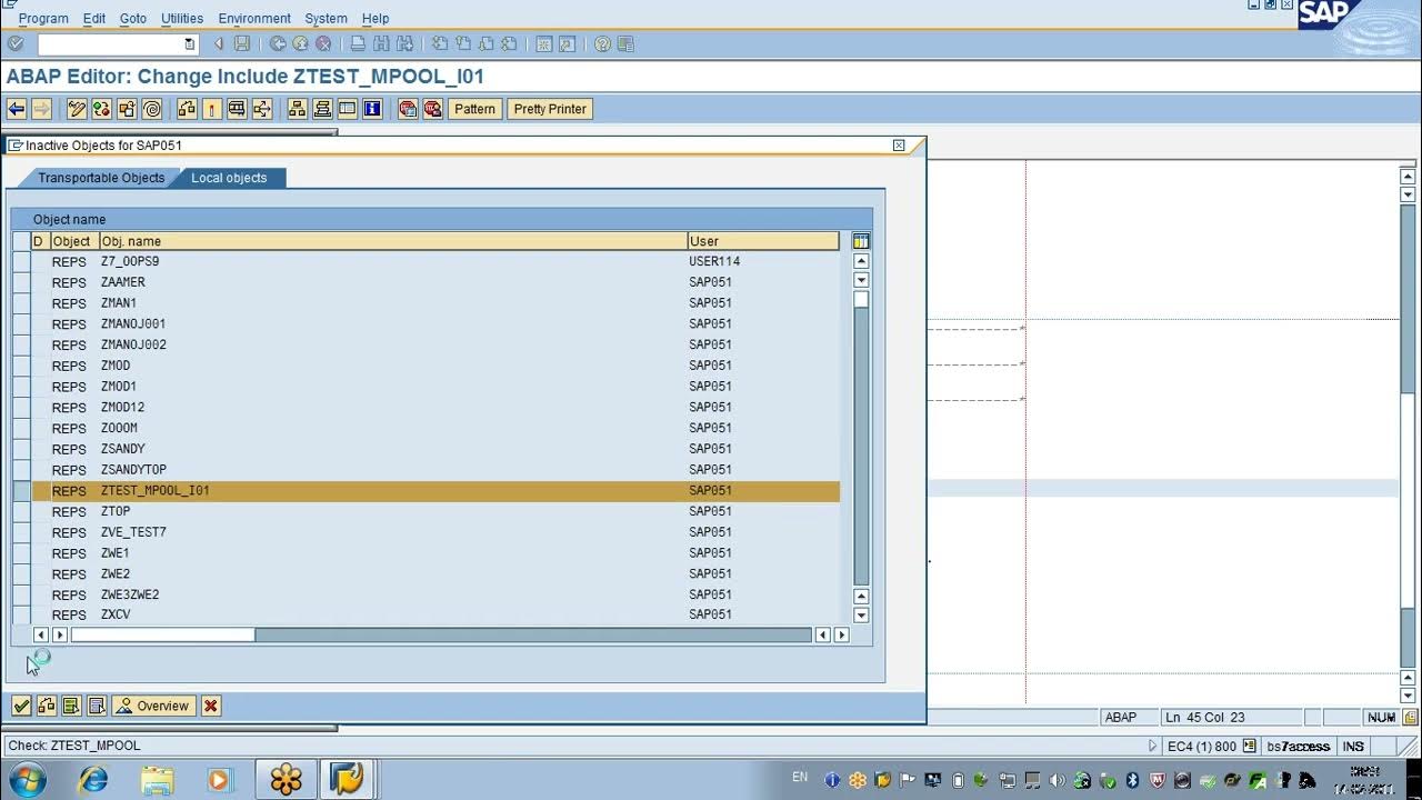 SAP Module Pool Programming 4 | SAP ABAP | Class 37 - YouTube
